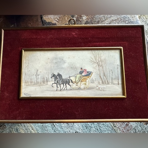 Art | Antique Pair Of Italian Miniature Paintings By Renato Zini ...